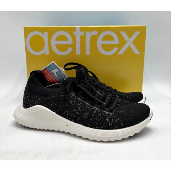 Aetrex | Shoes | Aetrex Carly Black As0 Womens New Archsupport Sneaker ...